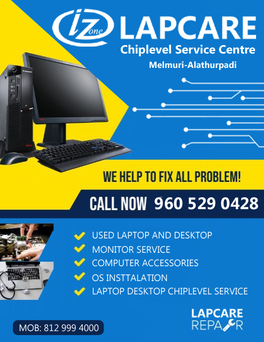 LAPCARE CHIPLEVEL SERVICE CENTRE in melmuri, malappuram